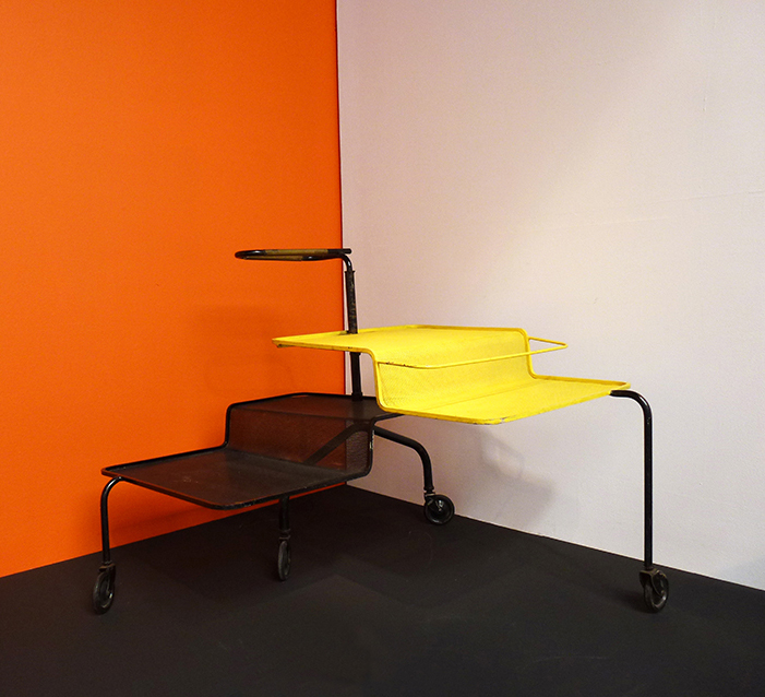 Table roulante « orientable », 1954 - Mathieu Matégot - Jousse entreprise