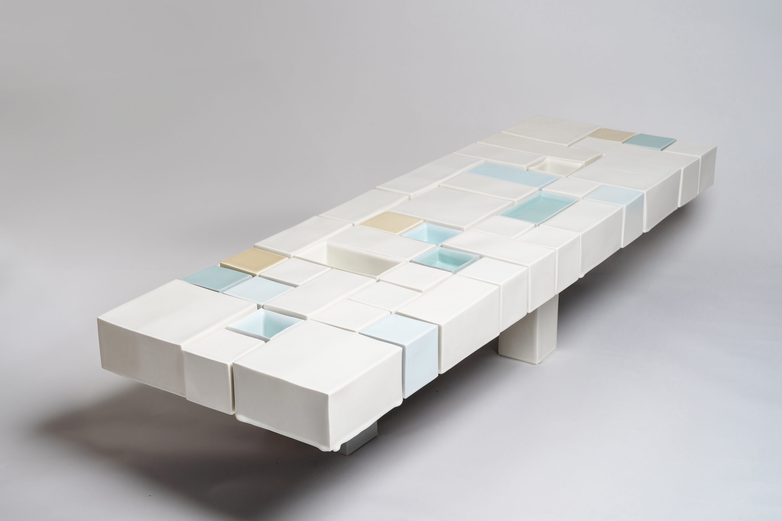 "Comme un Lego avec des dents" low table, 2024 - emmanuel boos